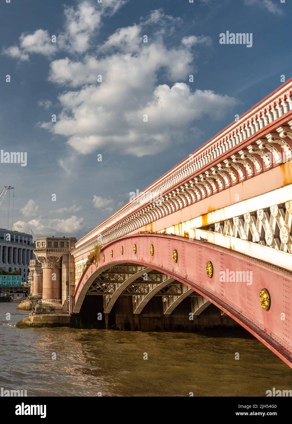 At the South Bank of the river Thames,on a hot, sunny early evening in ...