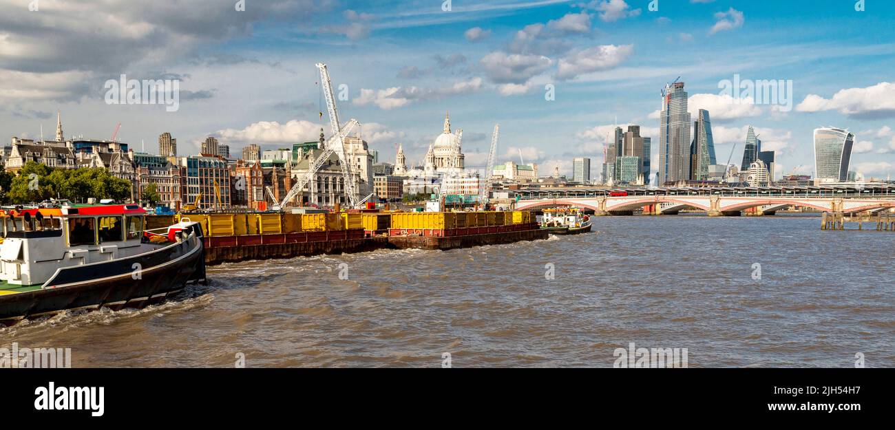 Beautiful panoramic summer scene, depicting daily life on the iconic ...