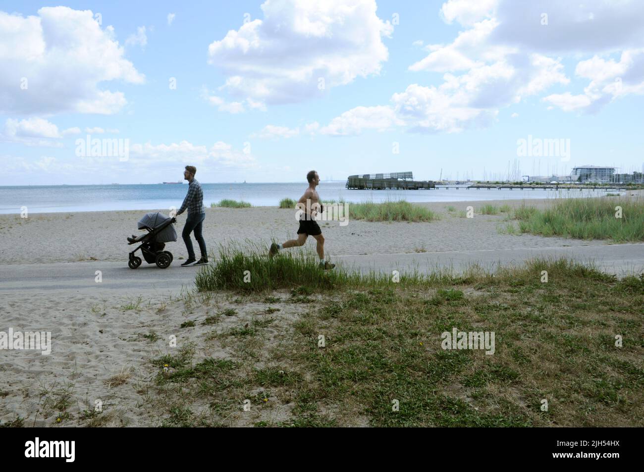 Kastrup/Copenhagen/Denmark/15 July 2022/ Life at Amager strand park ...