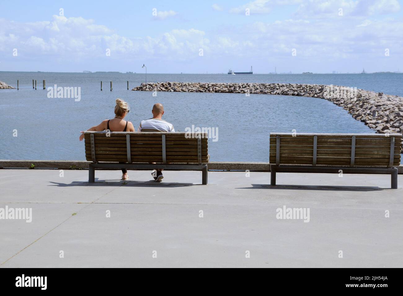 Kastrup/Copenhagen/Denmark/15 July 2022/ Life at Amager strand park ...
