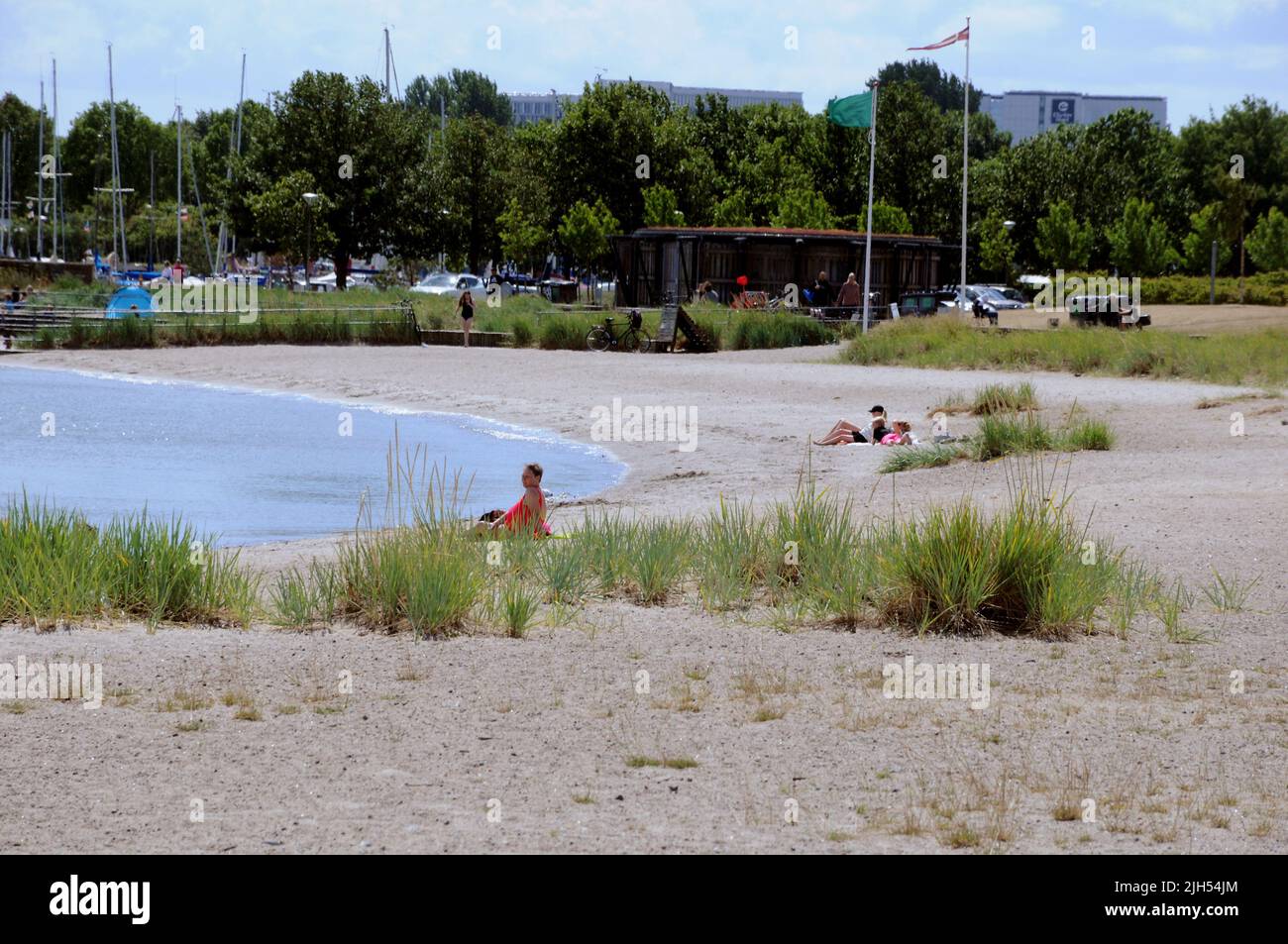 Kastrup/Copenhagen/Denmark/15 July 2022/ Life at Amager strand park ...