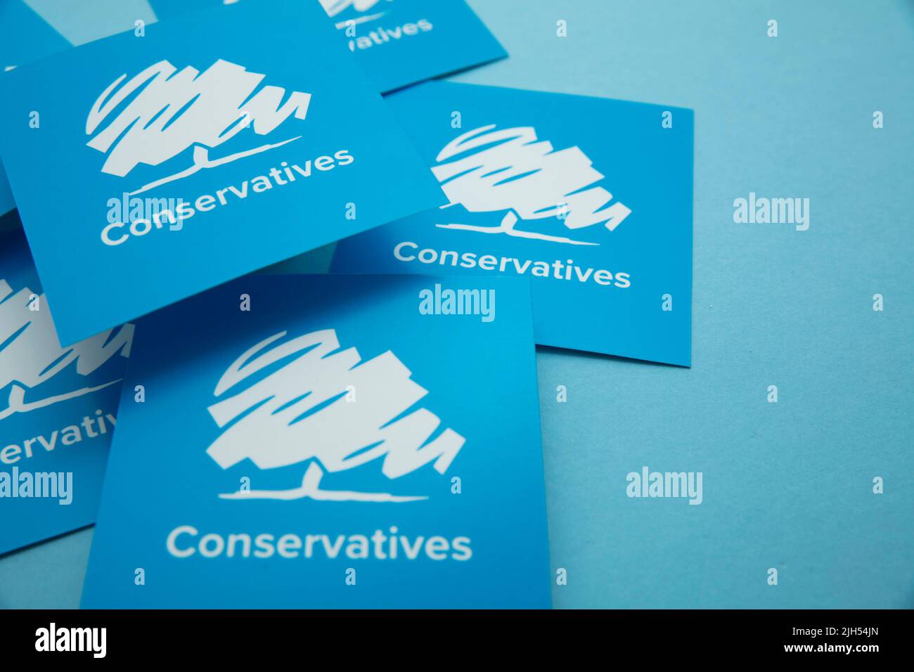 LONDON, UK - July 2022: Conservative United Kingdom political party ...