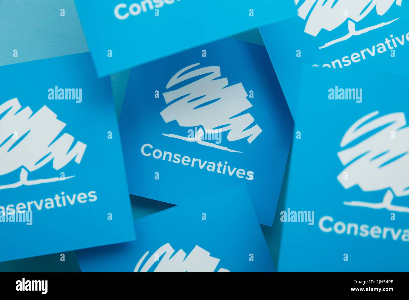 LONDON, UK - July 2022: Conservative United Kingdom political party ...