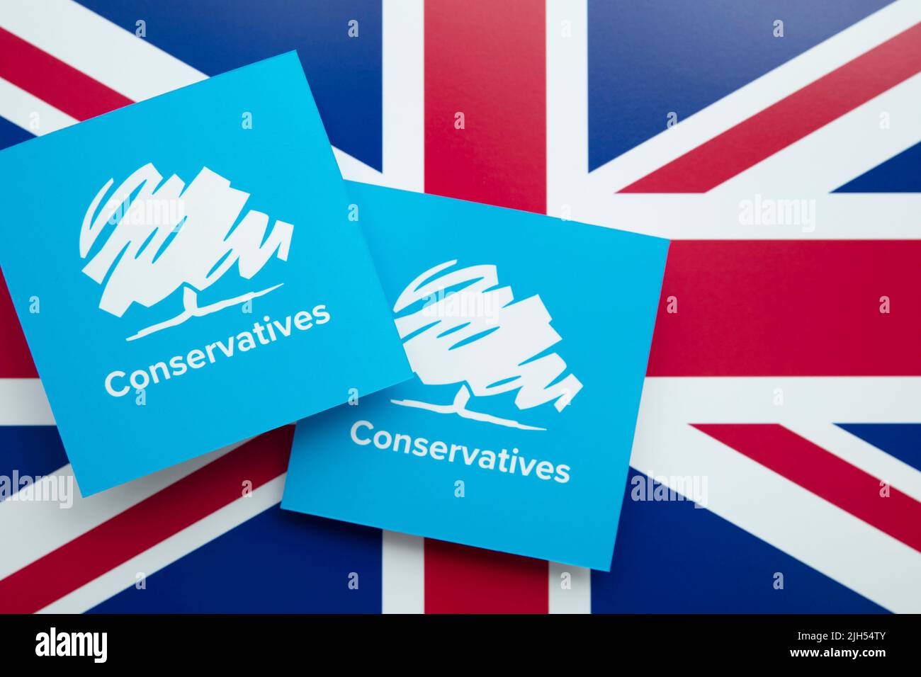 LONDON, UK - July 2022: Conservative United Kingdom political party ...