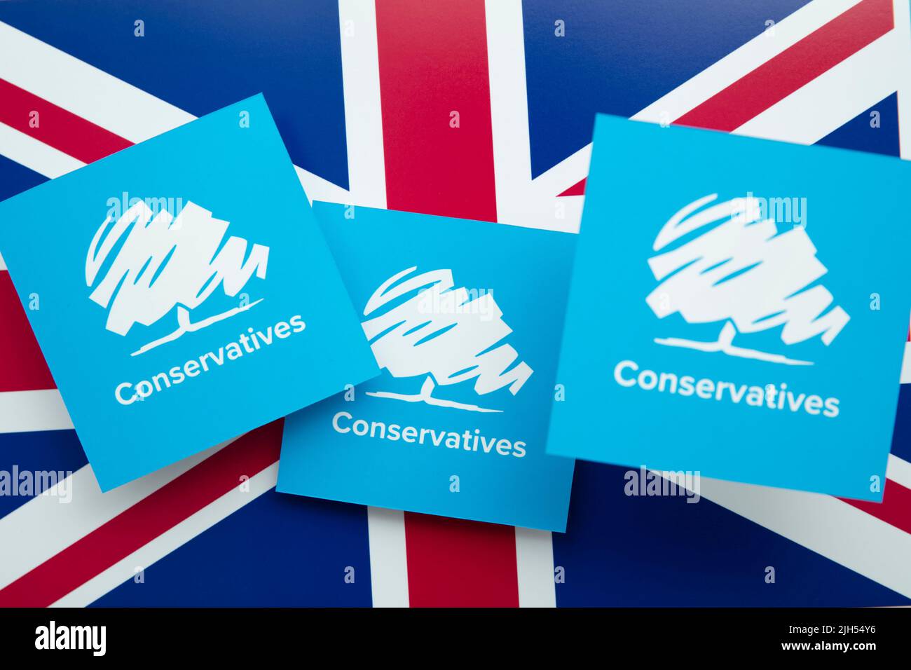 LONDON, UK - July 2022: Conservative United Kingdom political party ...