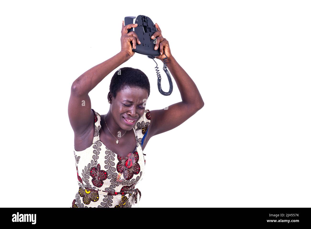 Traditional african woman phone Cut Out Stock Images & Pictures - Alamy