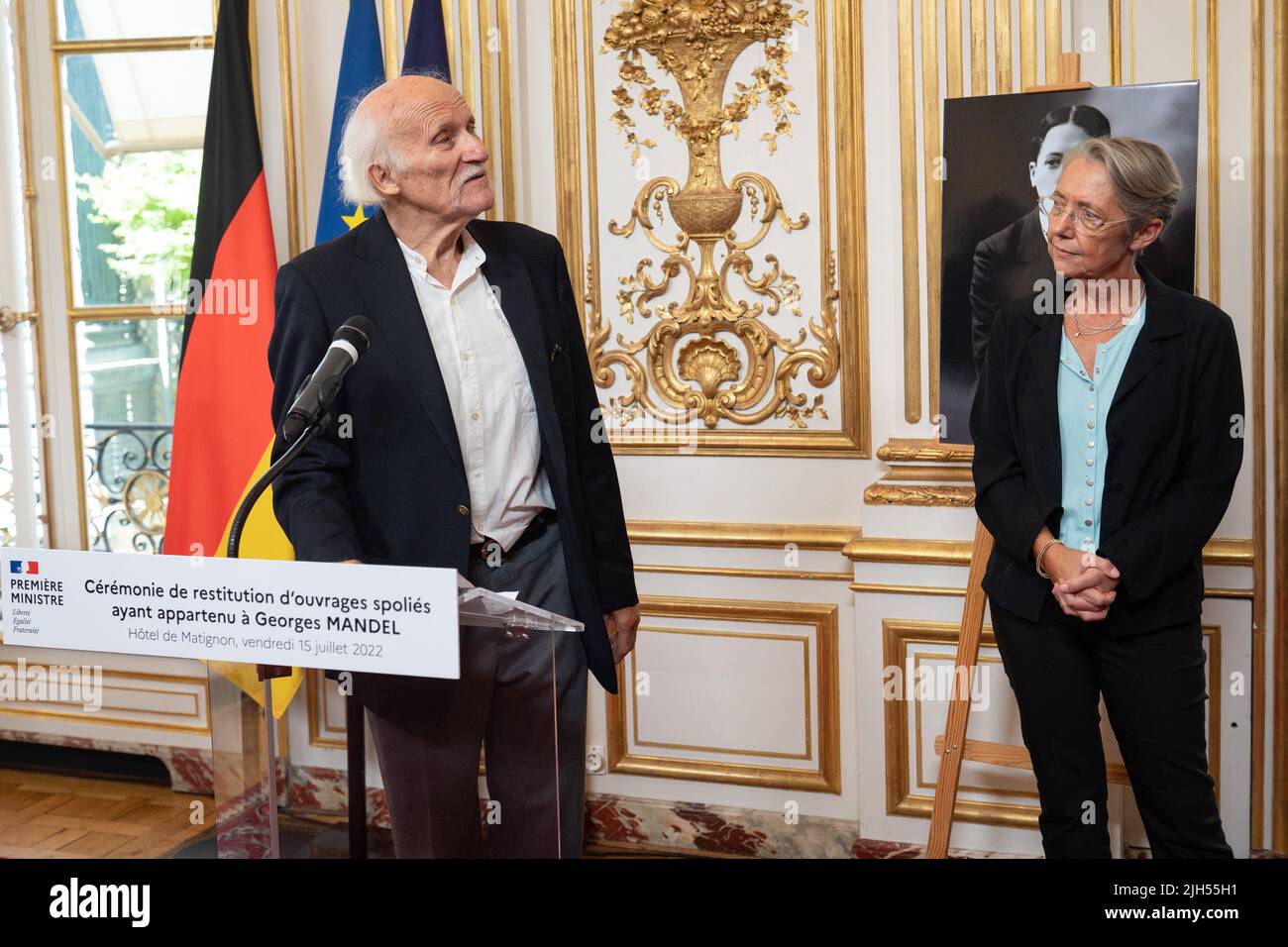 Paris, France. 15th July, 2022. One of French politician Georges Mandel ...