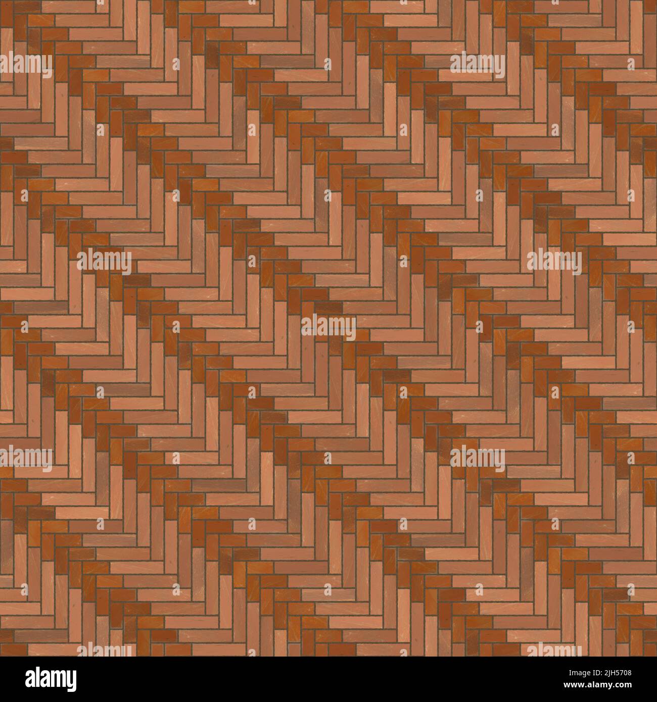 Brick wall diagonal pattern directional red bricks flooring surface of ...