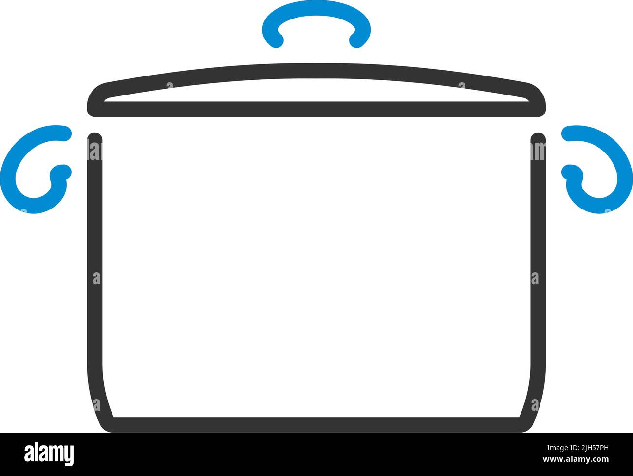Kitchen Pan Icon. Editable Bold Outline With Color Fill Design. Vector ...