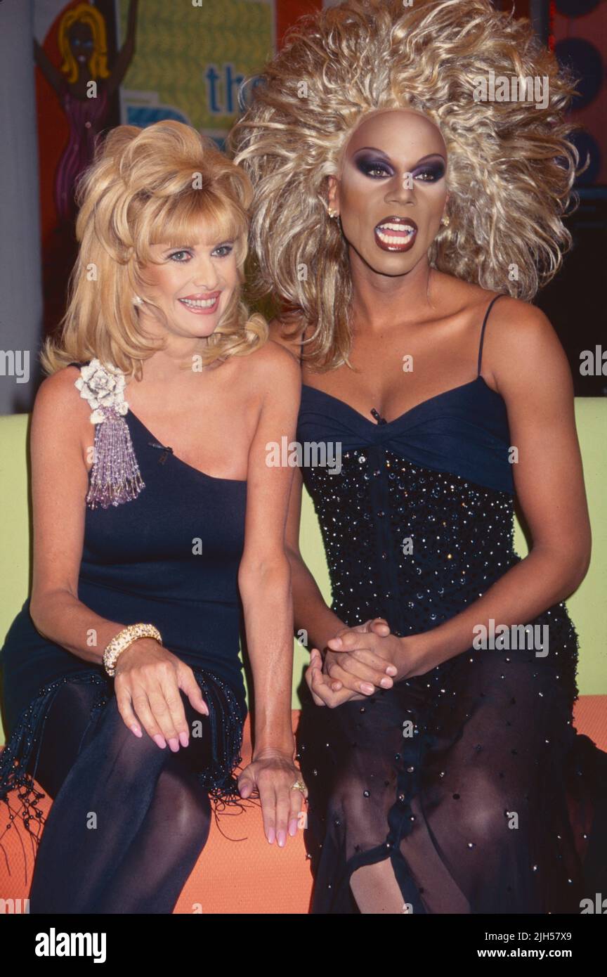 Ivana Trump and RuPaul at taping of VH1's "The RuPaul Show" at VH1 ...
