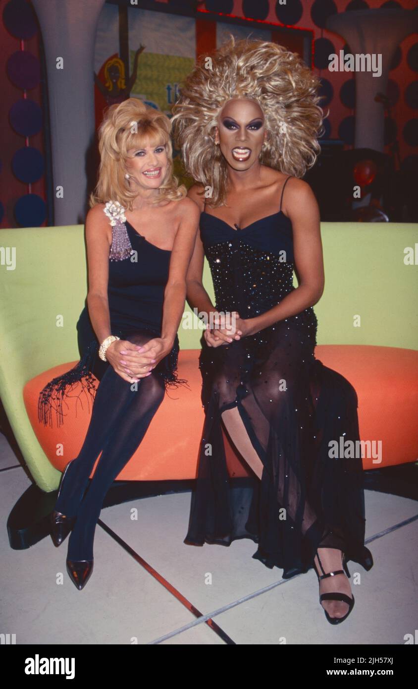 Ivana Trump and RuPaul at taping of VH1's "The RuPaul Show" at VH1 ...