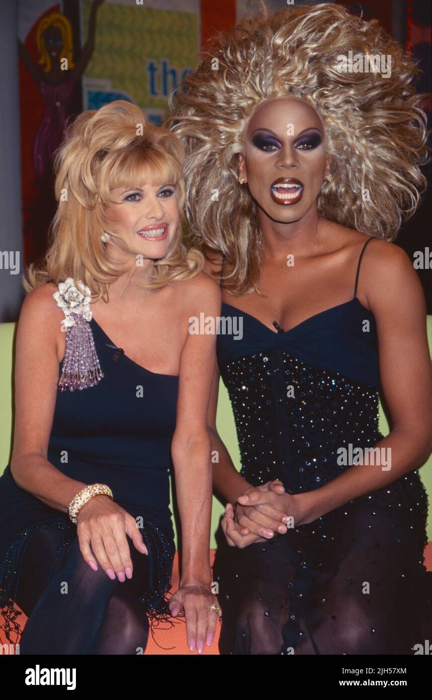 Ivana Trump and RuPaul at taping of VH1's "The RuPaul Show" at VH1 ...