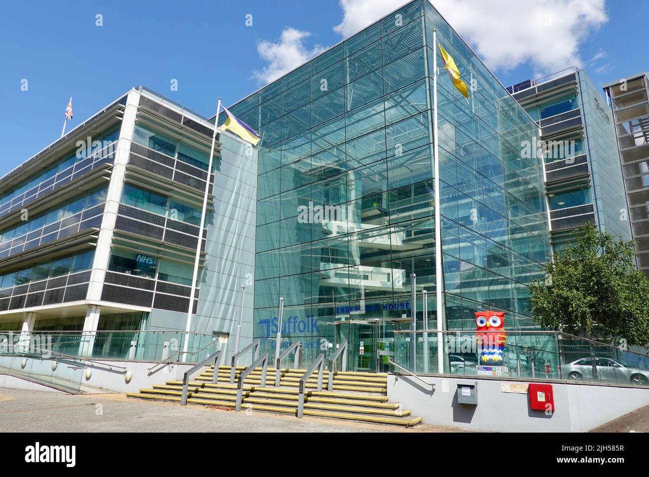 Ipswich, Suffolk, UK - 15 July 2022: Endeavour House home of Suffolk ...
