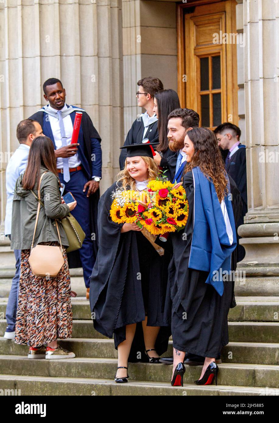 Students gather for their graduation ceremonies hi-res stock ...