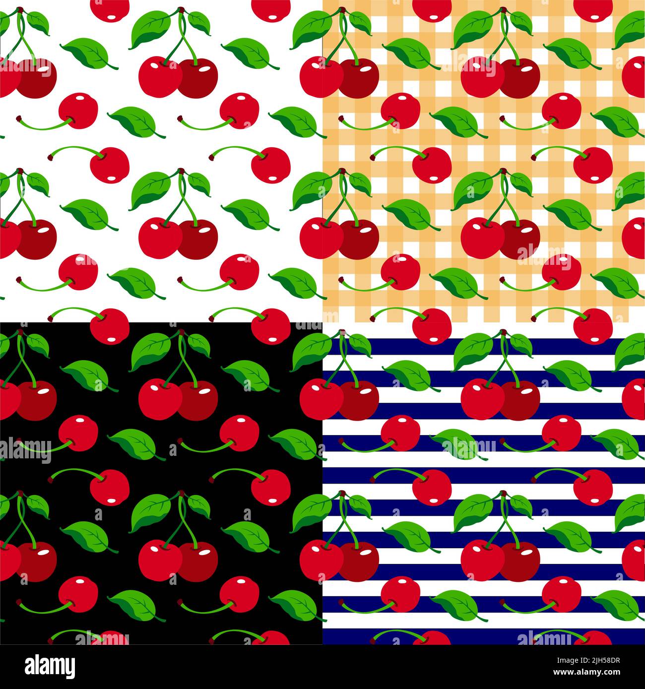 Cherry pattern on other background, wrapping paper, seamless pattern ...