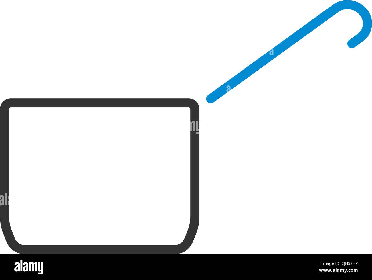 Kitchen Pan Icon. Editable Bold Outline With Color Fill Design. Vector ...