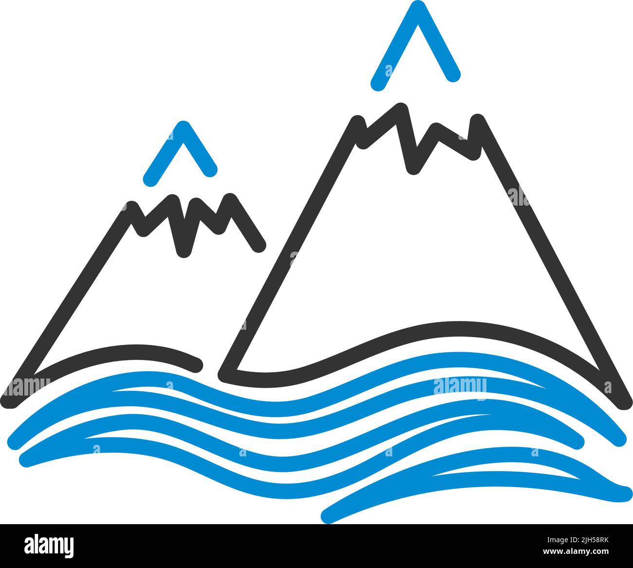 Blank1000x1000rgb. Editable Bold Outline With Color Fill Design. Vector ...