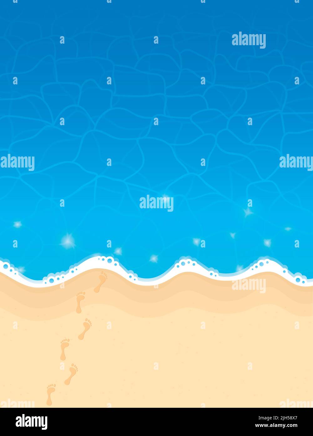 Water trace on beach Stock Vector Images - Alamy