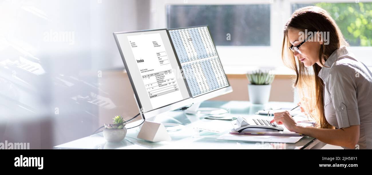 Online Electronic Invoice And Finance Audit. Medical Bill Accounting ...
