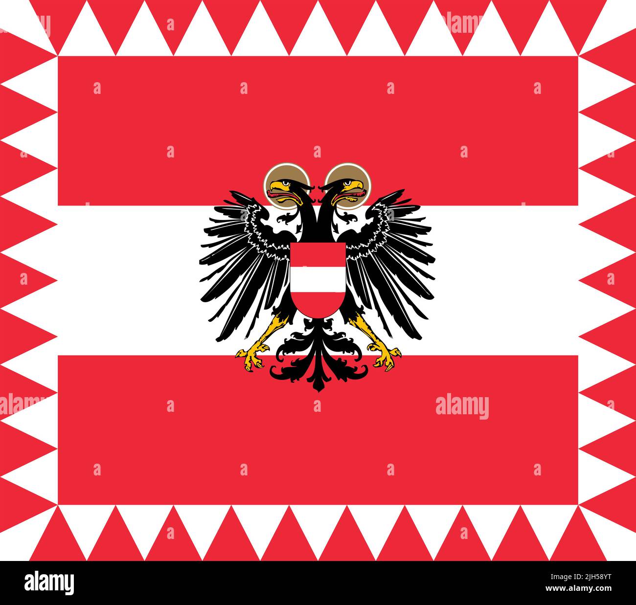 Top view of flag High Officials of the Federal State of Austria Austria ...