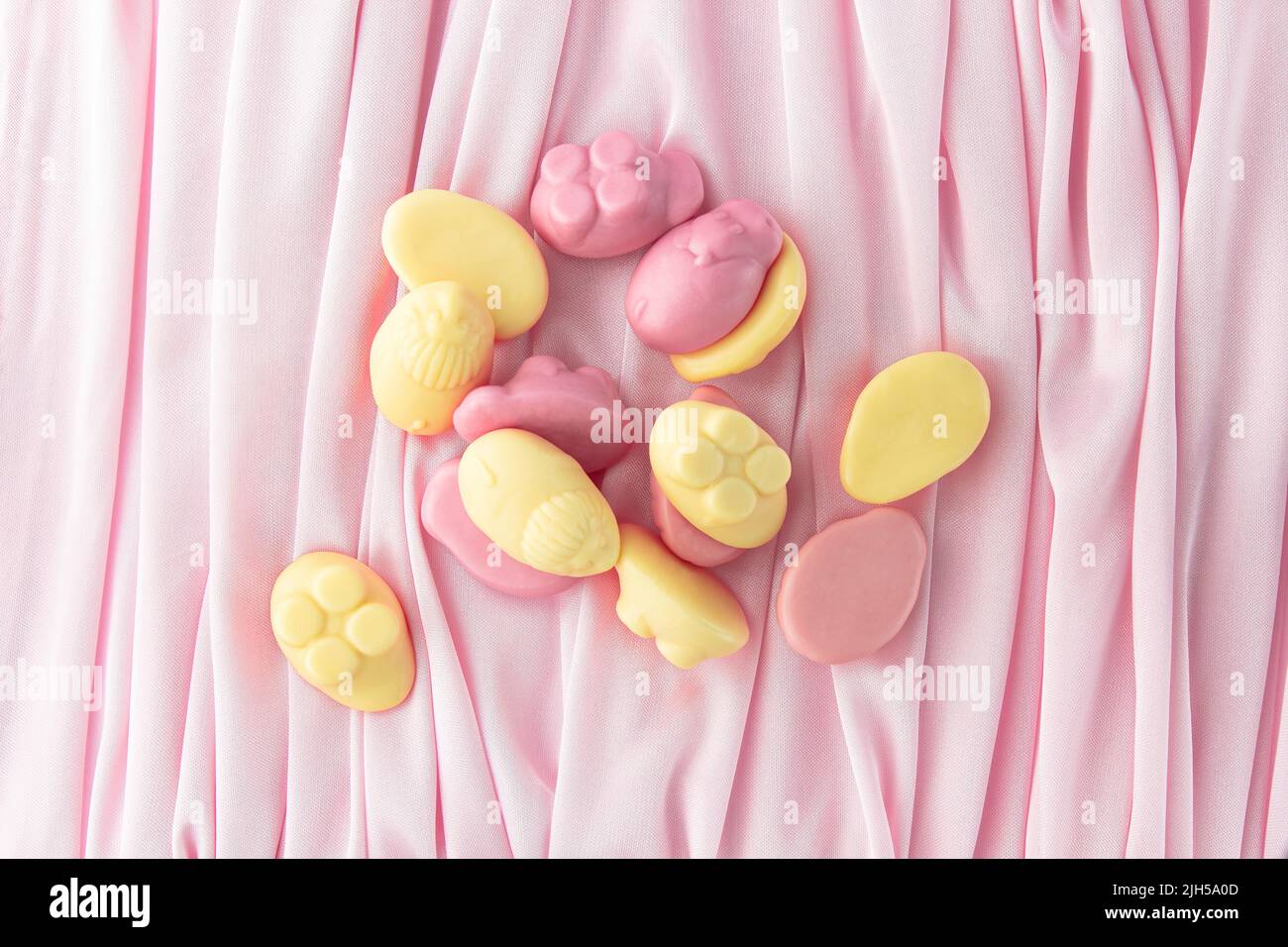 Various edible animals made from chewing marmalade with the addition of ...