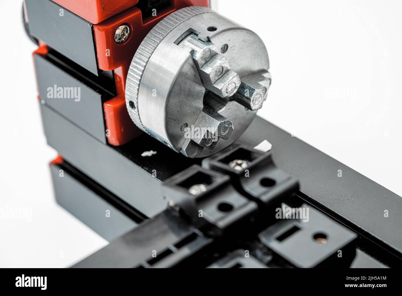 Small diy turning lathe machine for education and hobby Stock Photo - Alamy