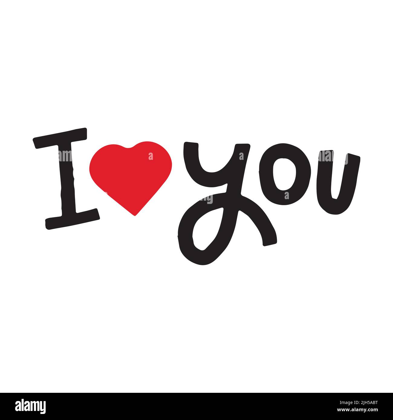 Love word hand drawn lettering. Modern calligraphy script love text ...