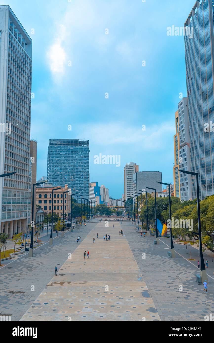Sao Paolo city centre, downtown, business centre, Brazil Stock Photo ...