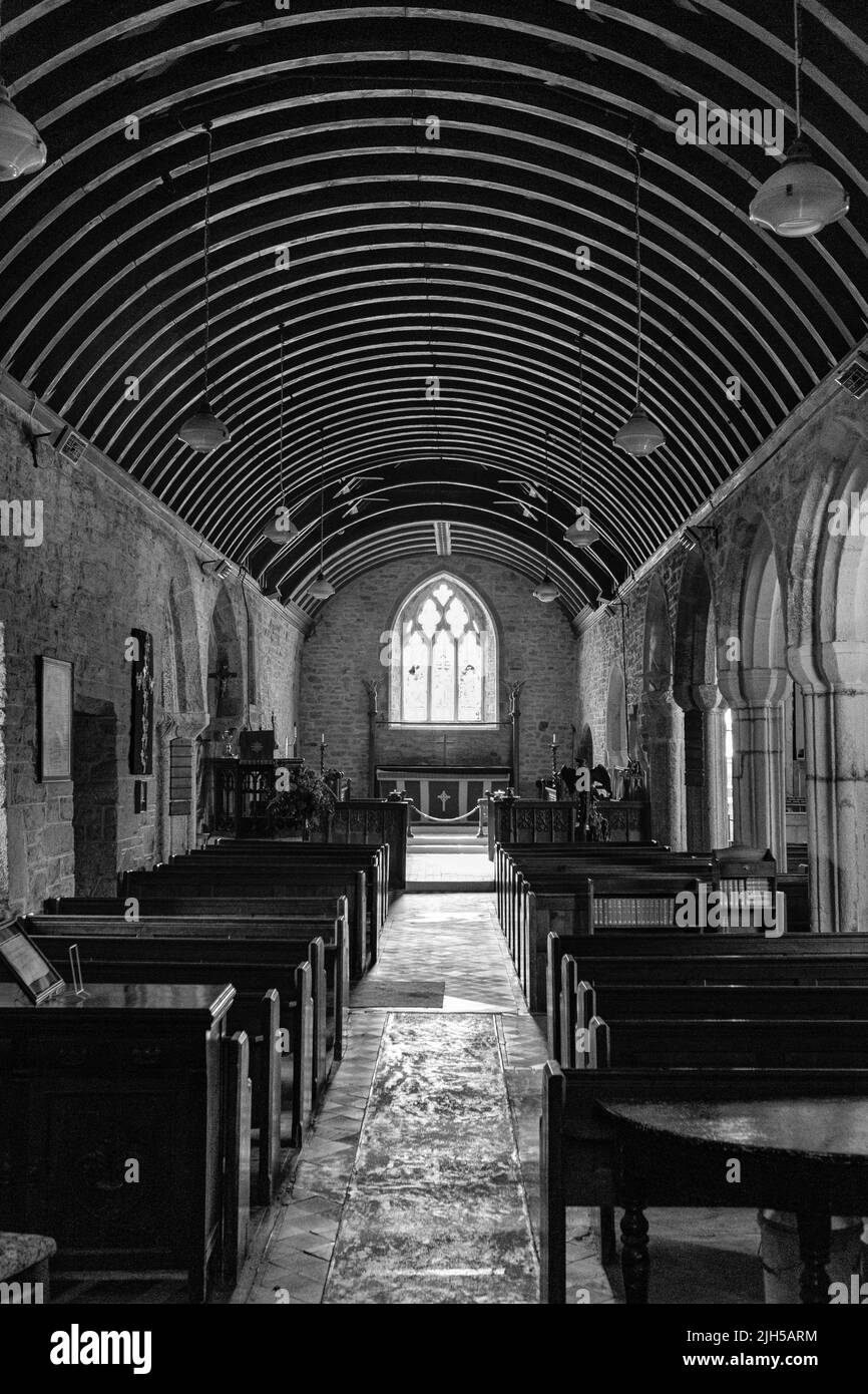 Lord stained glass window st Black and White Stock Photos & Images - Alamy