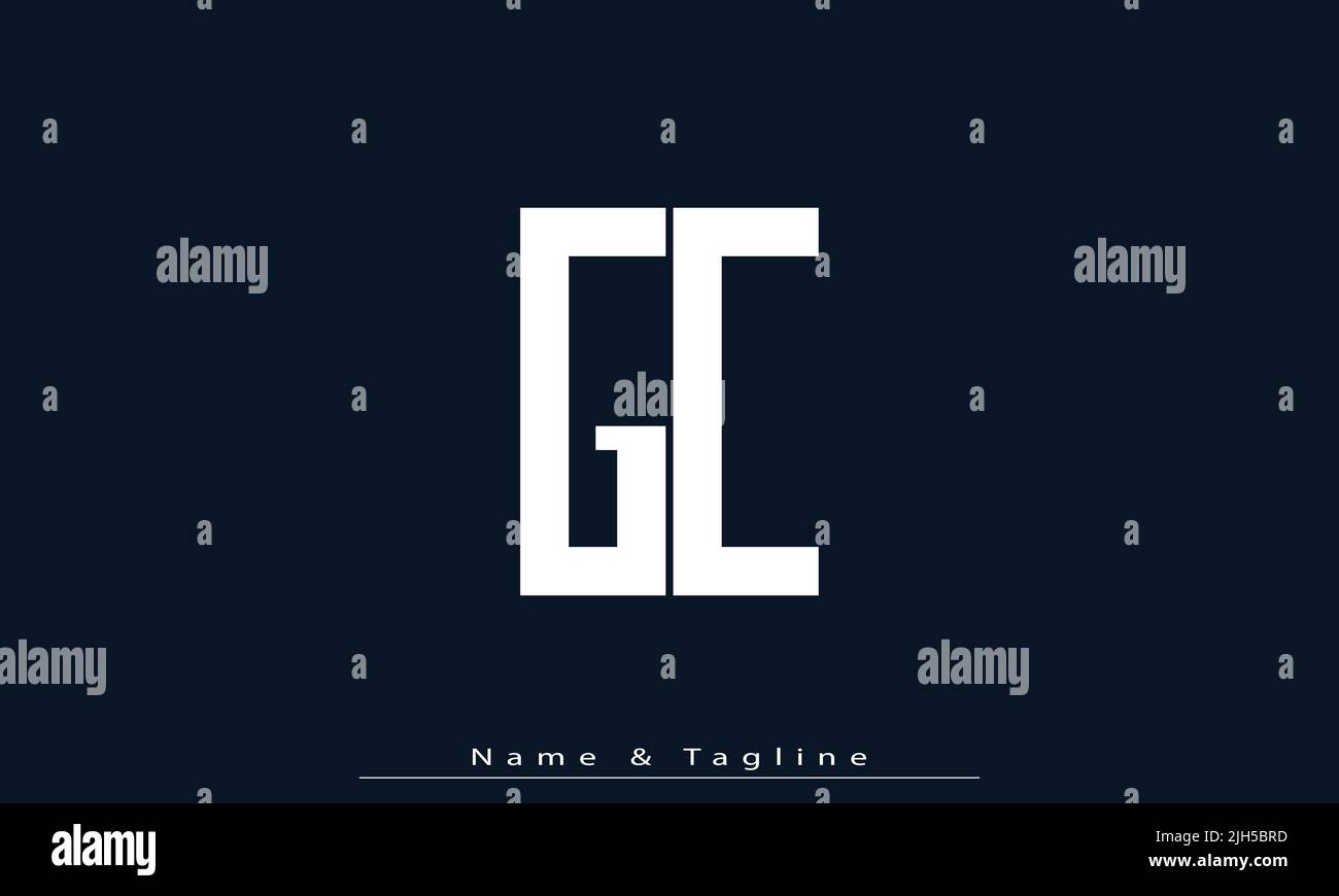 Alphabet letters Initials Monogram logo GC , CG Stock Vector Image ...