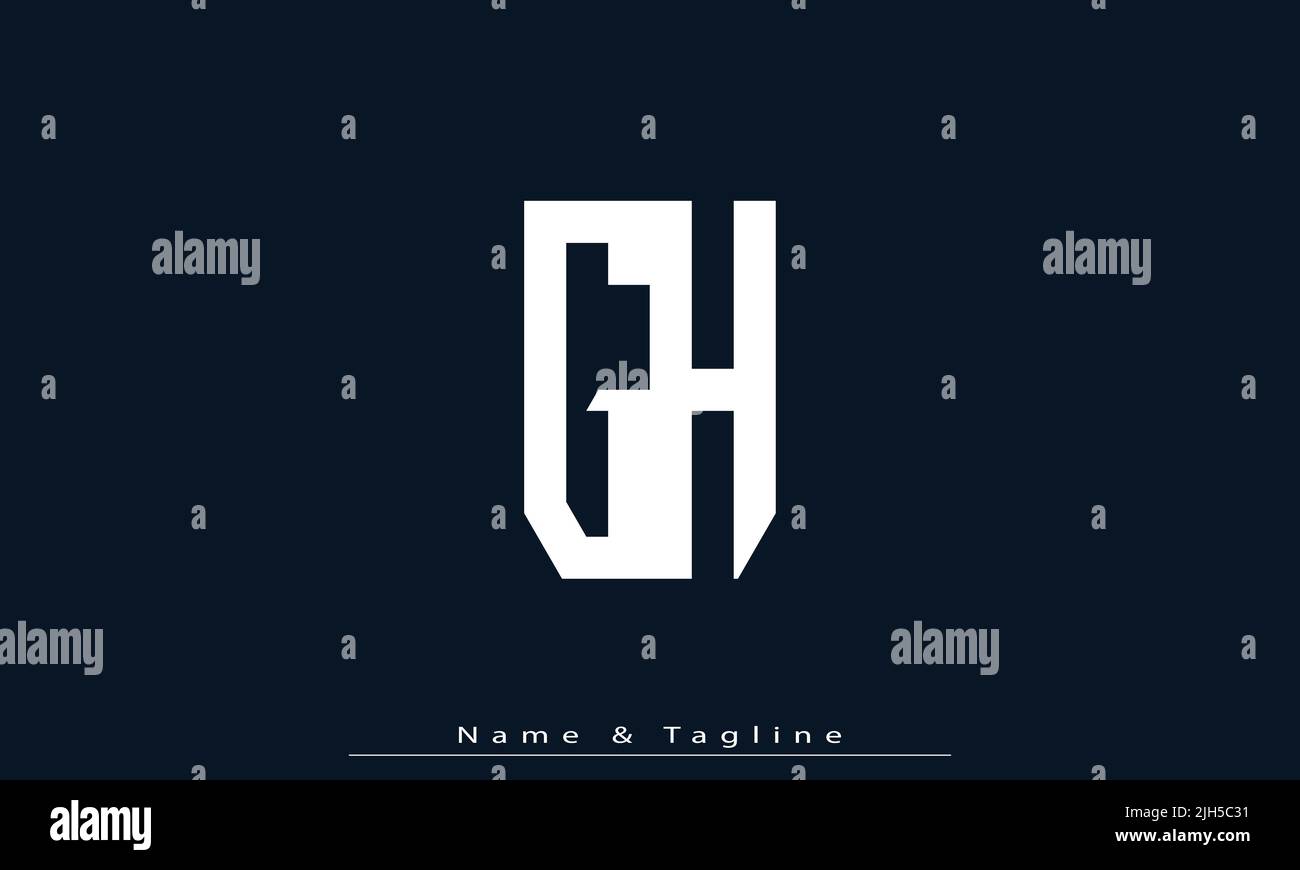 Alphabet letters Initials Monogram logo GH , HG Stock Vector Image ...