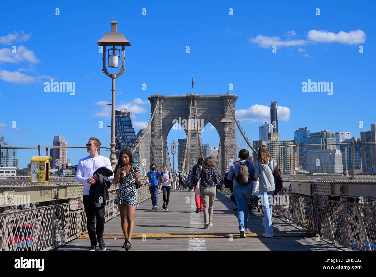 Statue john roebling suspension bridge hi-res stock photography and ...