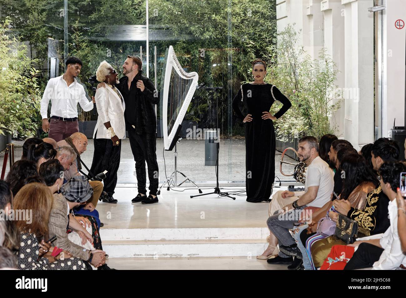 Paris, France. 6th July, 2022. Anggy Haif, designer Alderick Valenciana ...