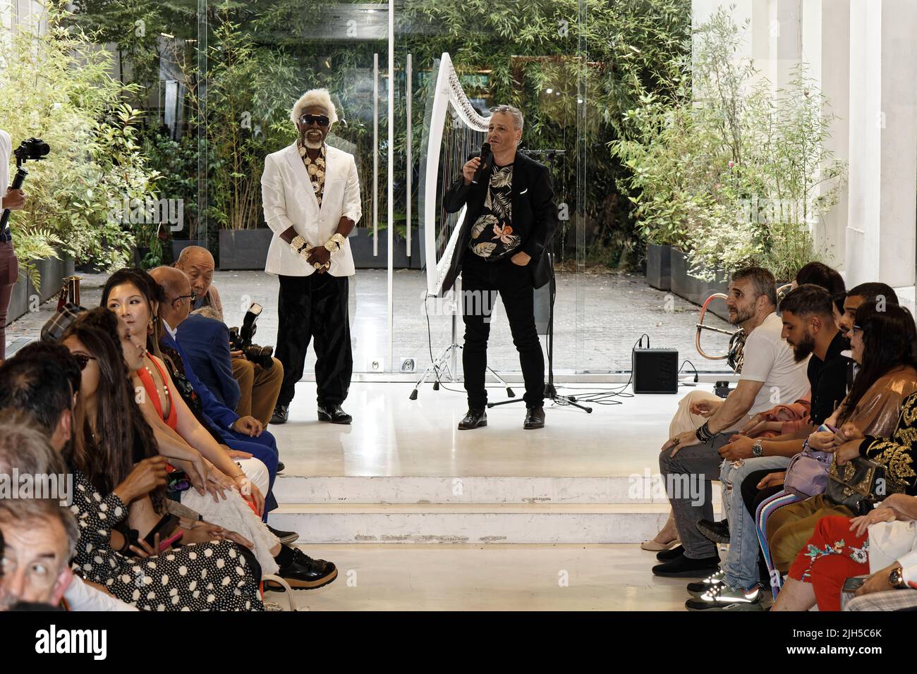 Paris, France. 6th July, 2022. Designer and party organizer Anggy Haif ...