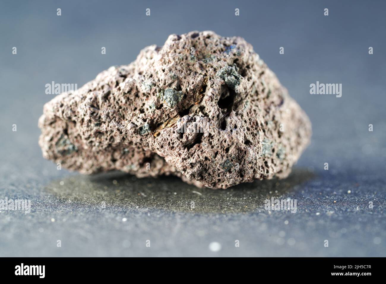 Frozen lava in the studio in front of black background photographed in ...