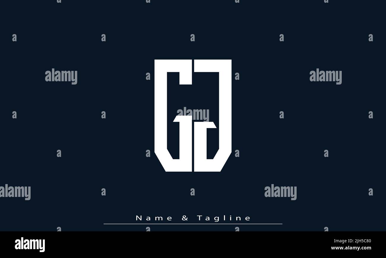 Alphabet letters Initials Monogram logo GJ , JG Stock Vector Image ...