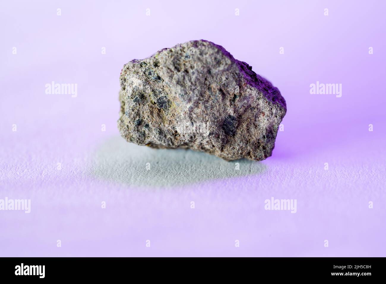 Frozen lava in the studio in front of black background photographed in ...