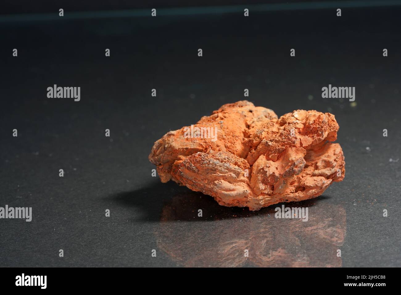 Frozen lava in the studio in front of black background photographed in ...