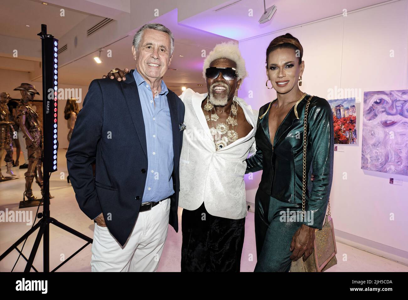 Paris, France. 6th July, 2022. Guests and Anggy Haif attend the Anggy ...