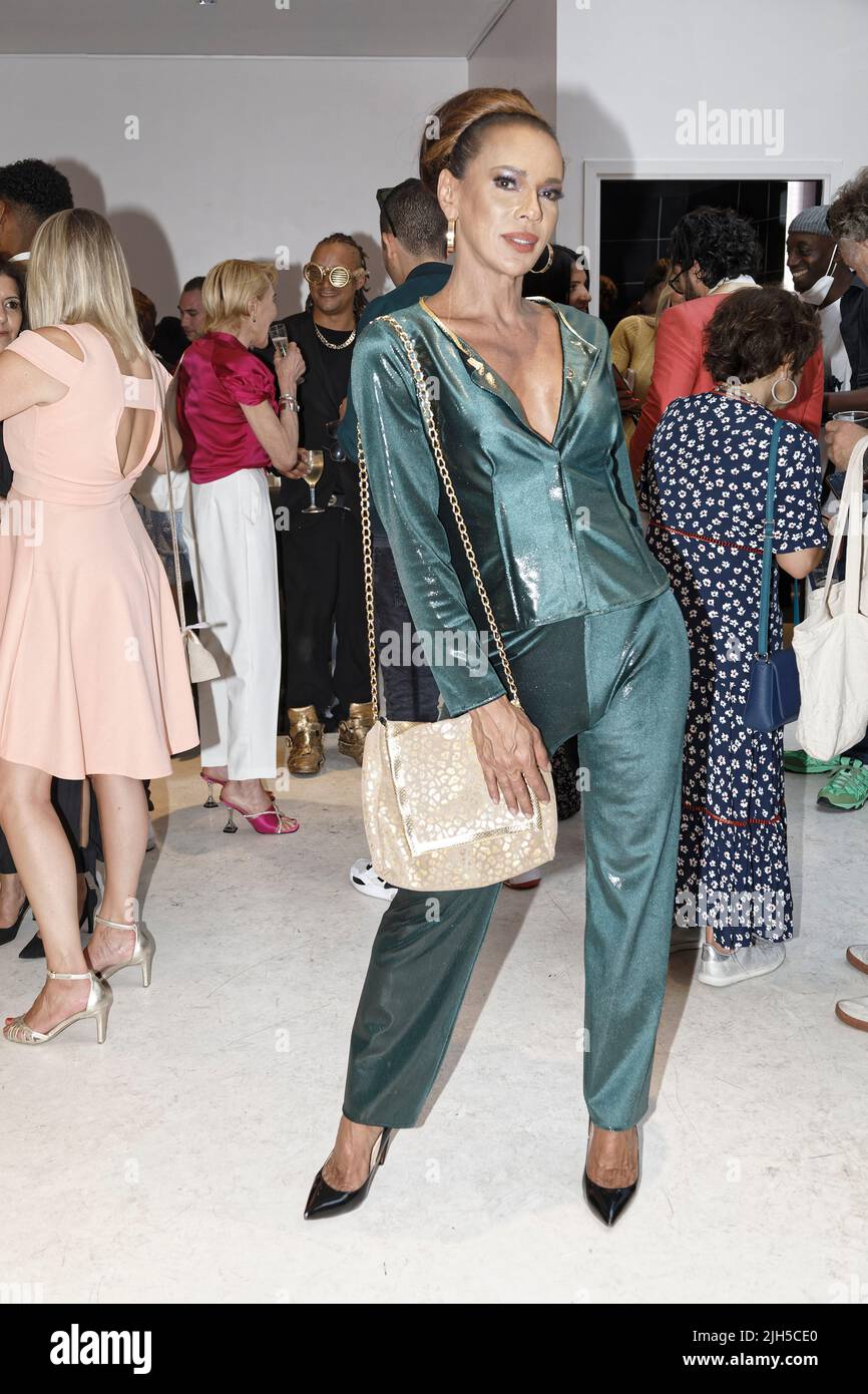 Paris, France. 6th July, 2022. A guest attends the Anggy Haif ...