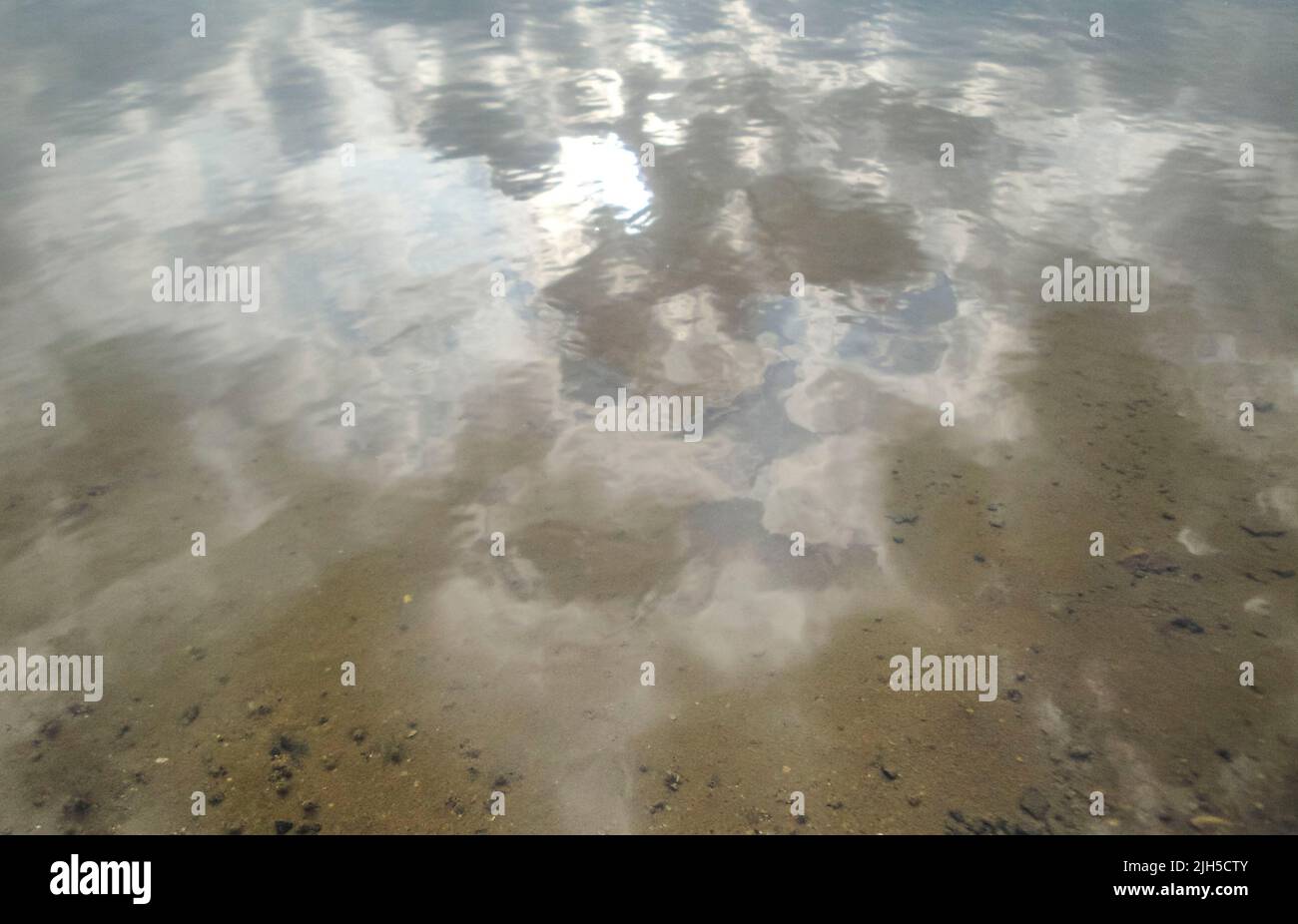 Beautiful wadden sea tidelands coast beach water stones rocks boulders ...