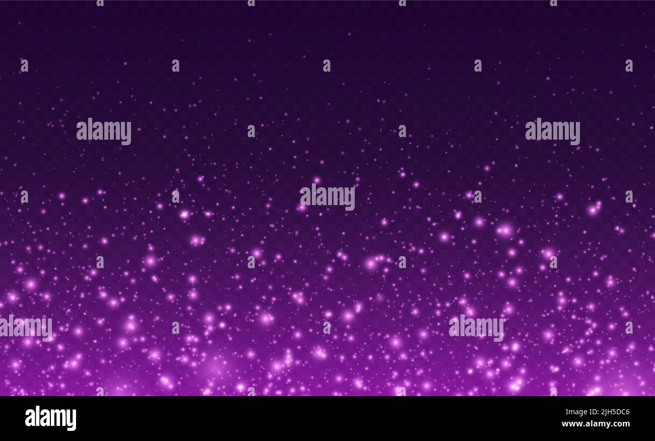 Magic sparkles, purple fairy stardust with sparks Stock Vector Image ...