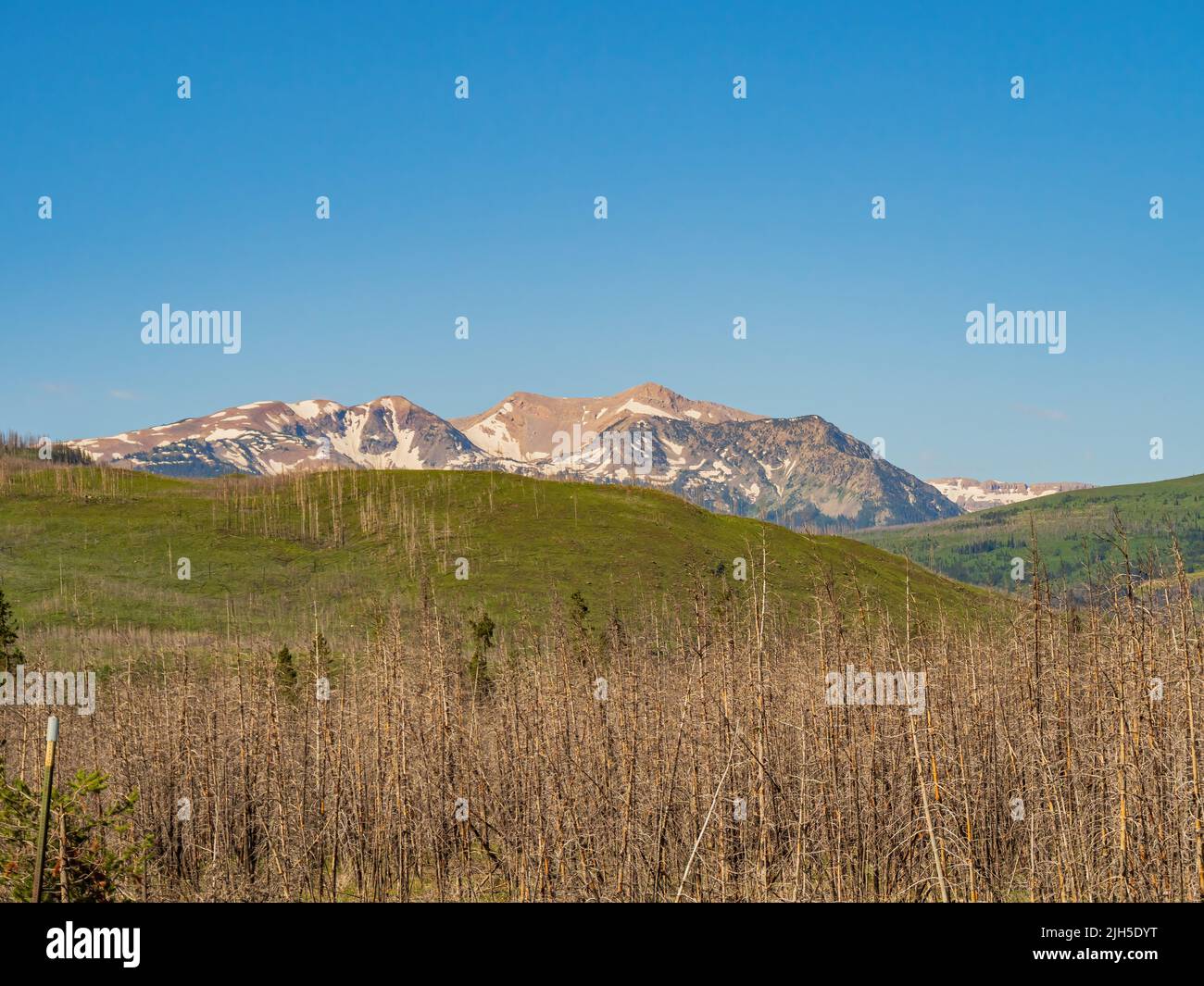 Rural landscape near Grand Teton National Park at Wyoming Stock Photo ...