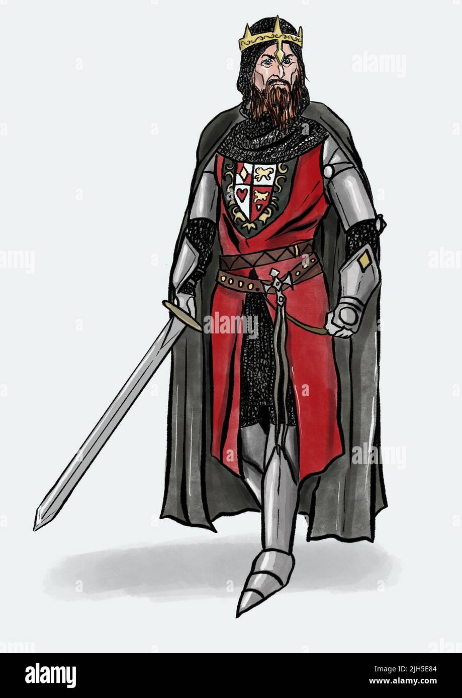 Richard the lionheart illustration hi-res stock photography and images ...