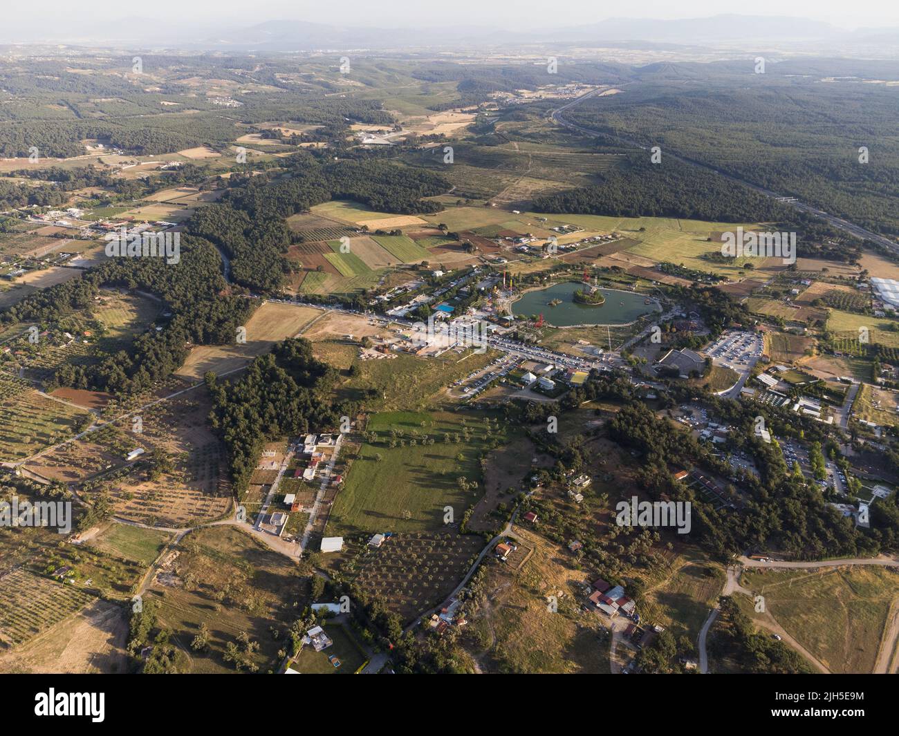 Aerial panorama artifical lake hi-res stock photography and images - Alamy