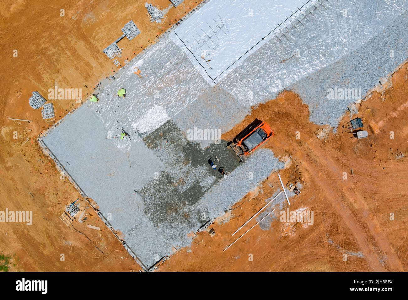 It is necessary to install a barrier plastic before pouring concrete ...