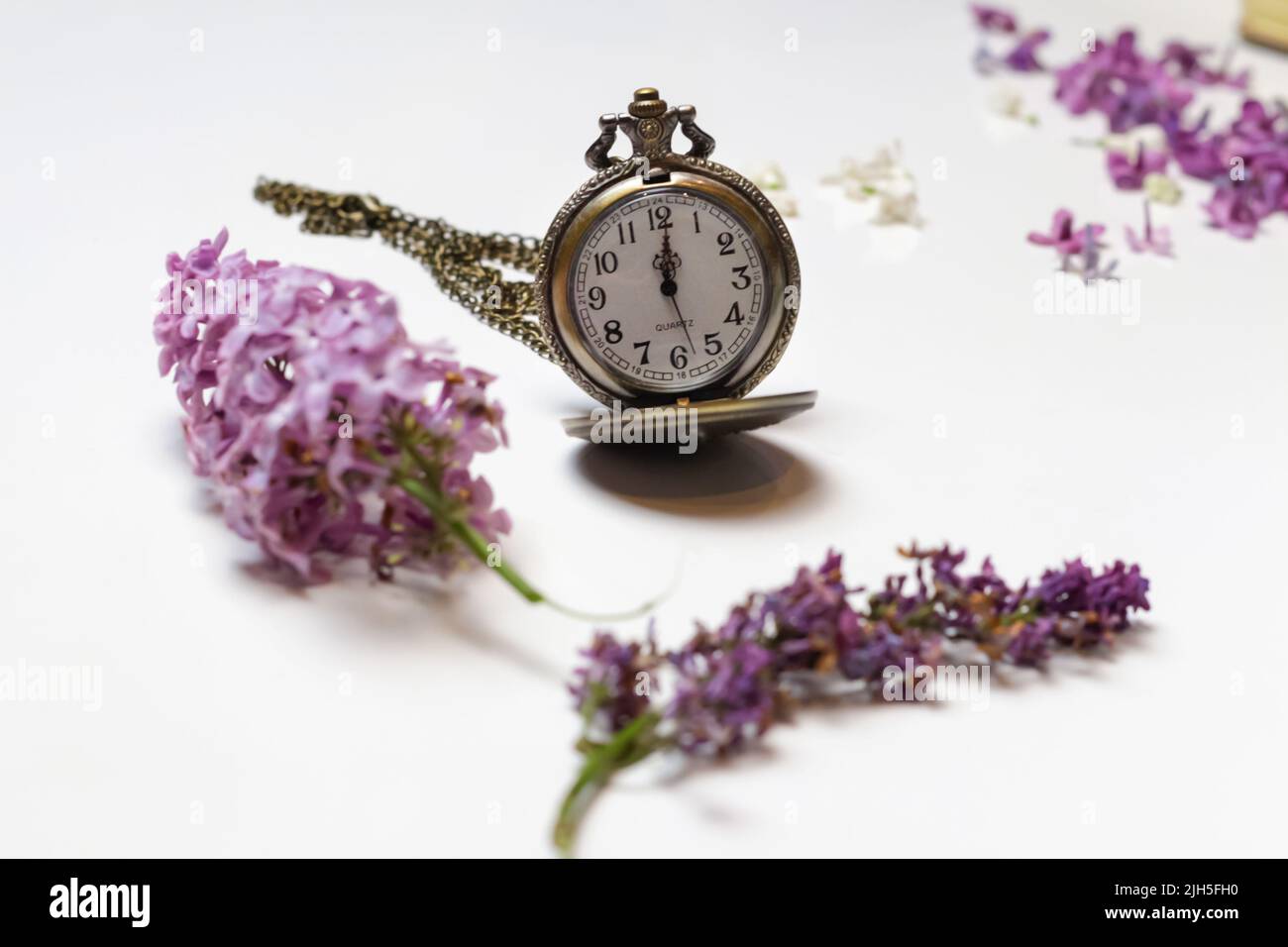 Defocus old watch. Concept of passing away, the clock breaks down into ...