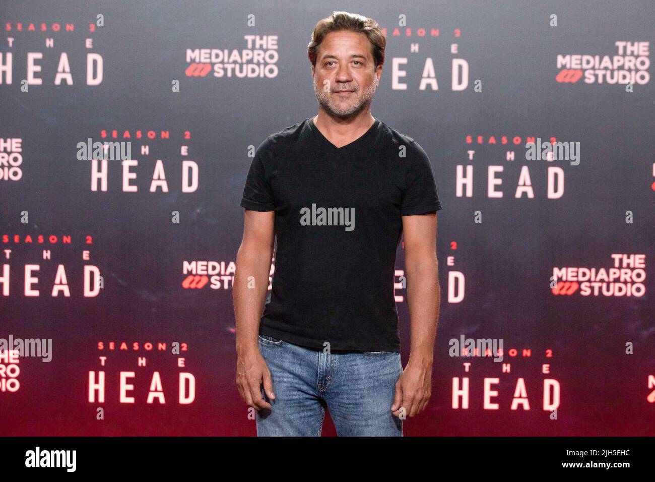 Enrique Arce attends 'The Head' photocall at Adisar Studios in Madrid ...