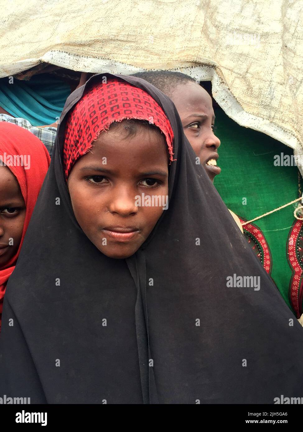 Baidoa, Somalia. 28th June, 2022. Twelve-year-old Habiba, photographed ...