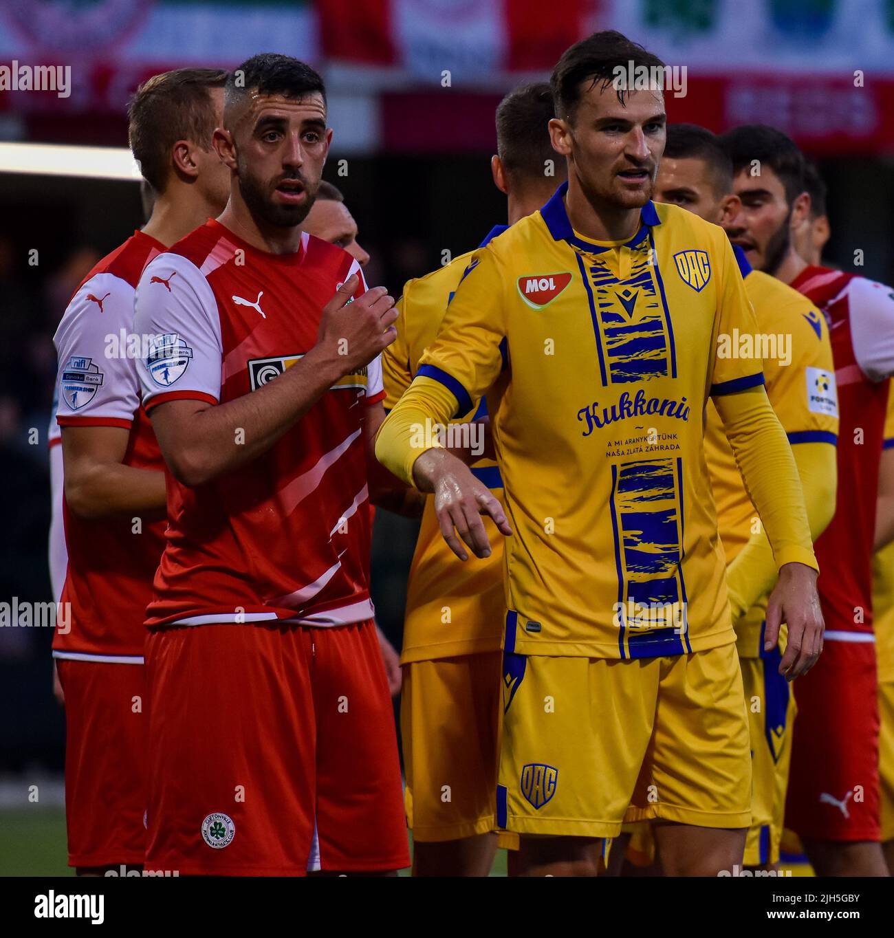 Cliftonville Vs DAC 1904 - UEFA Europa Conference League Stock Photo ...